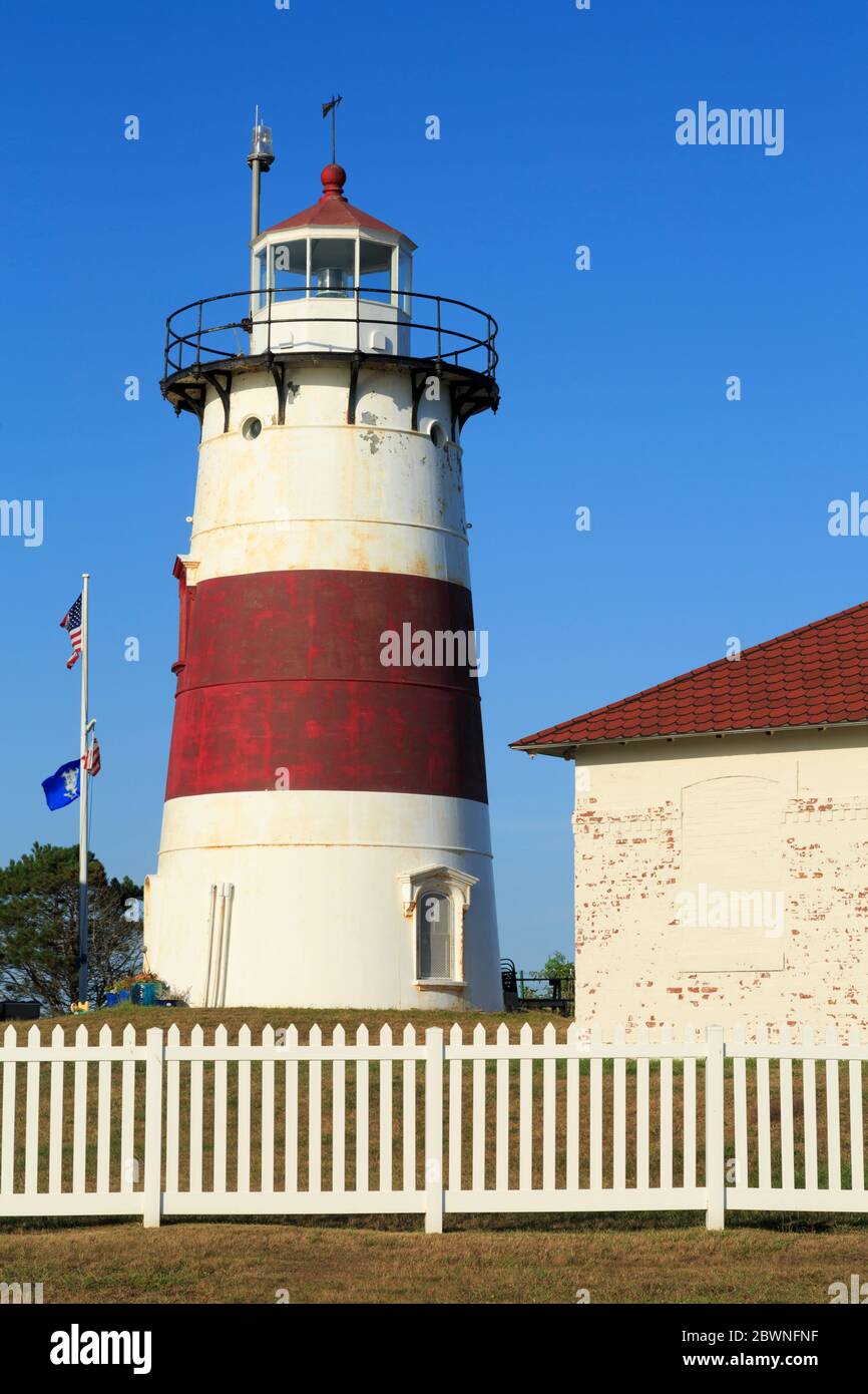 Stratford Point Lighthouse, Bridgeport, Connecticut, USA Stock Photo ...