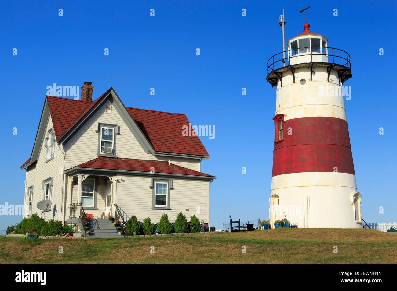 Stratford Point Lighthouse, Bridgeport, Connecticut, USA Stock Photo ...