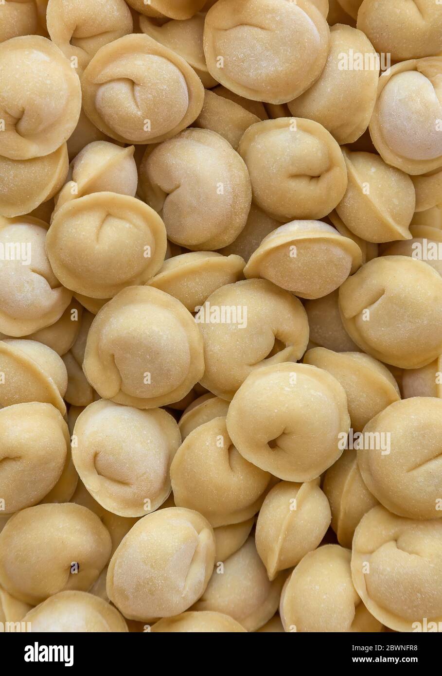 Frozen dumplings texture in a market fridge Stock Photo - Alamy