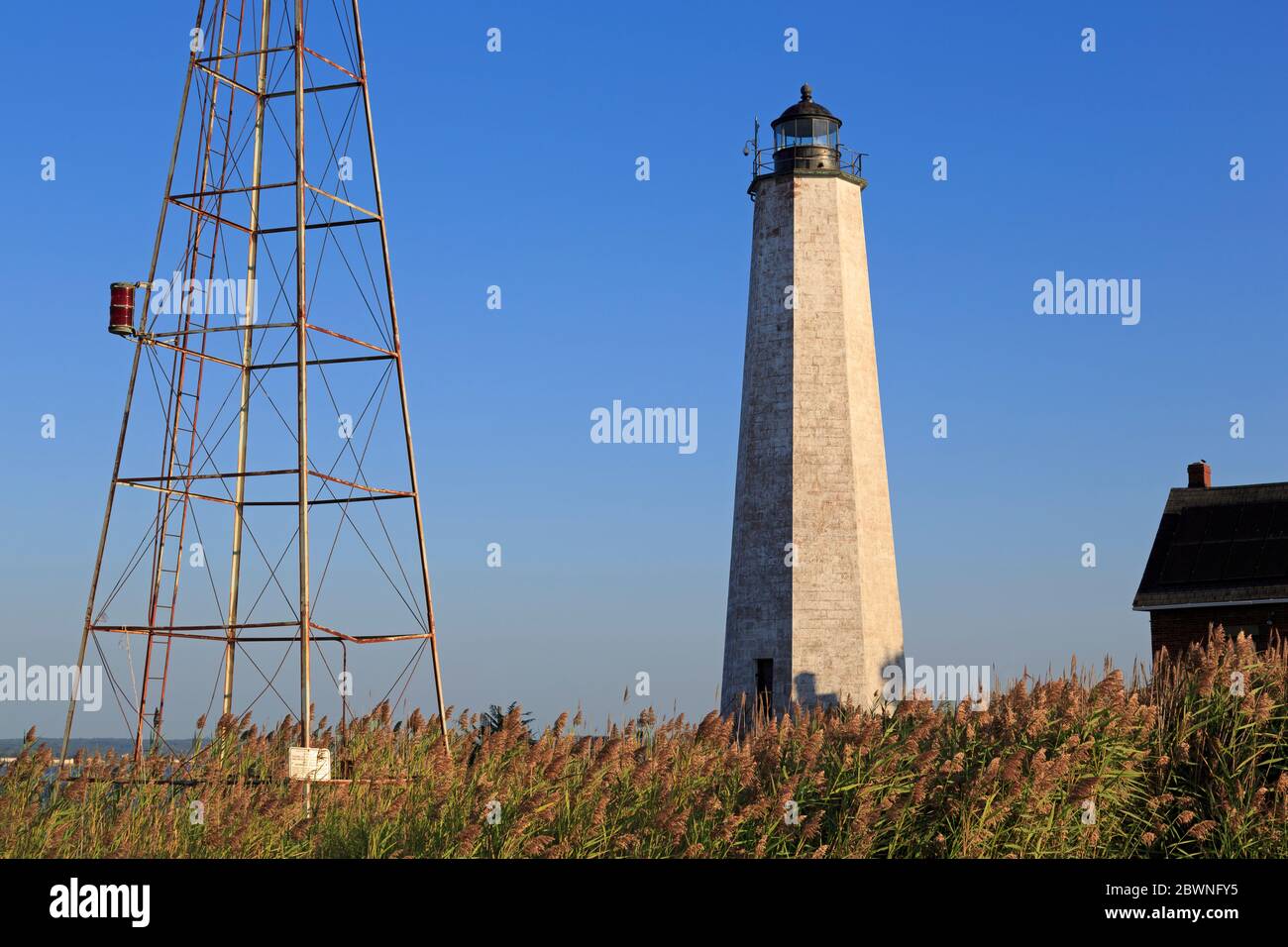 Five Mile Point Lighthouse, New Haven, Connecticut, USA Stock Photo - Alamy