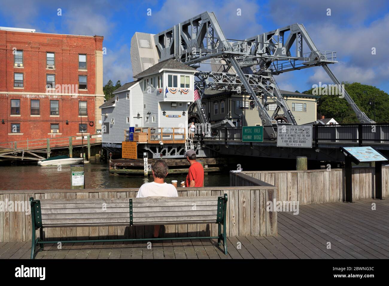 Mystic river bascule bridge hi-res stock photography and images - Alamy