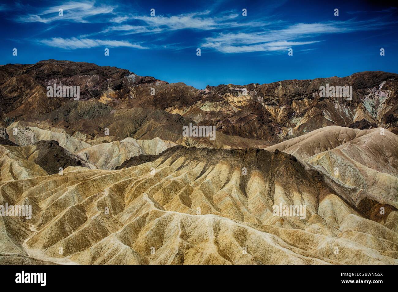 Desert valleys and peaks add to the beauty of this national park Stock ...