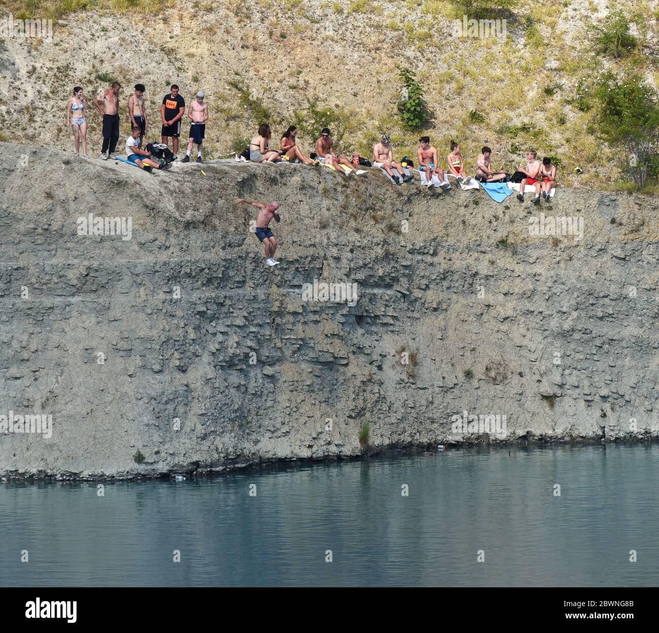 Shadwell Quarry, Much Wenlock, Shropshire. June 2nd 2020. Hundreds of ...