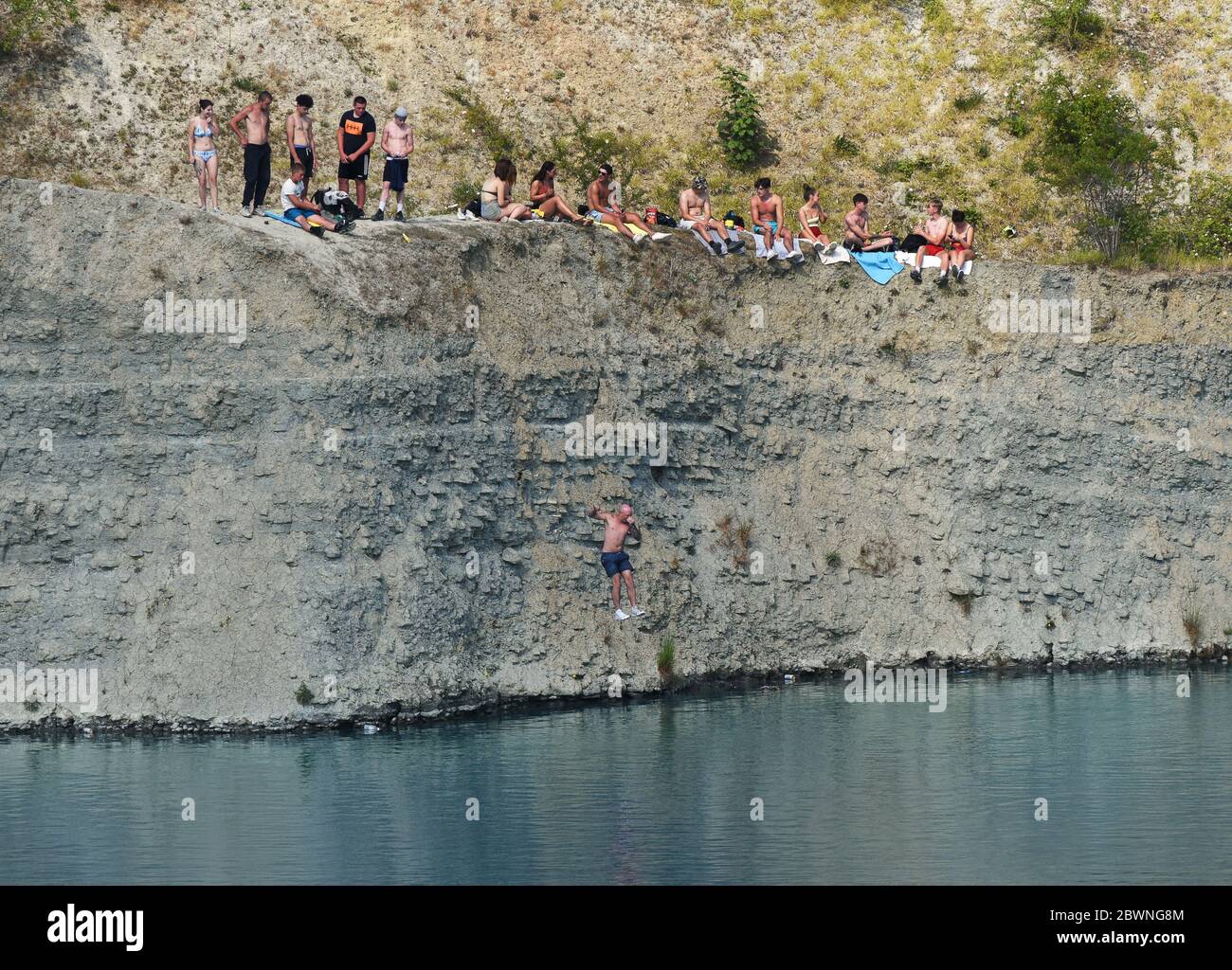 Shadwell Quarry, Much Wenlock, Shropshire. June 2nd 2020. Hundreds of ...