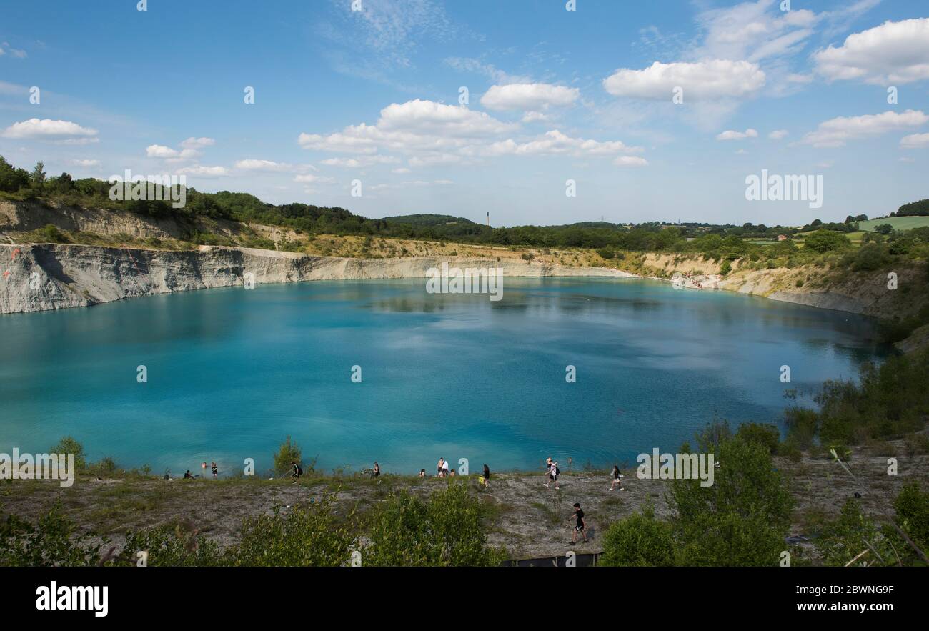 Shadwell Quarry, Much Wenlock, Shropshire. June 2nd 2020. Hundreds of ...