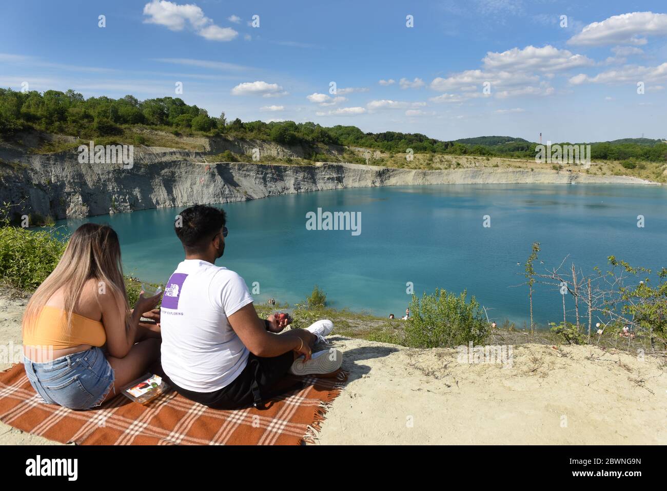 Shadwell Quarry, Much Wenlock, Shropshire. June 2nd 2020. Hundreds of ...