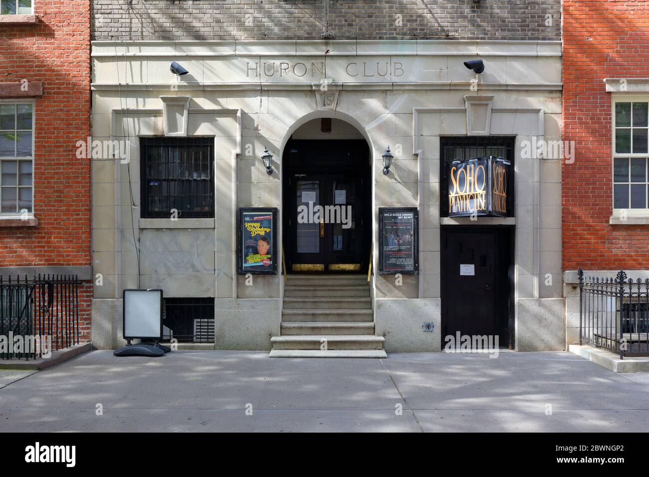 Huron Club, Soho Playhouse, 15 Vandam St, New York, NYC storefront photo of a performing arts ...
