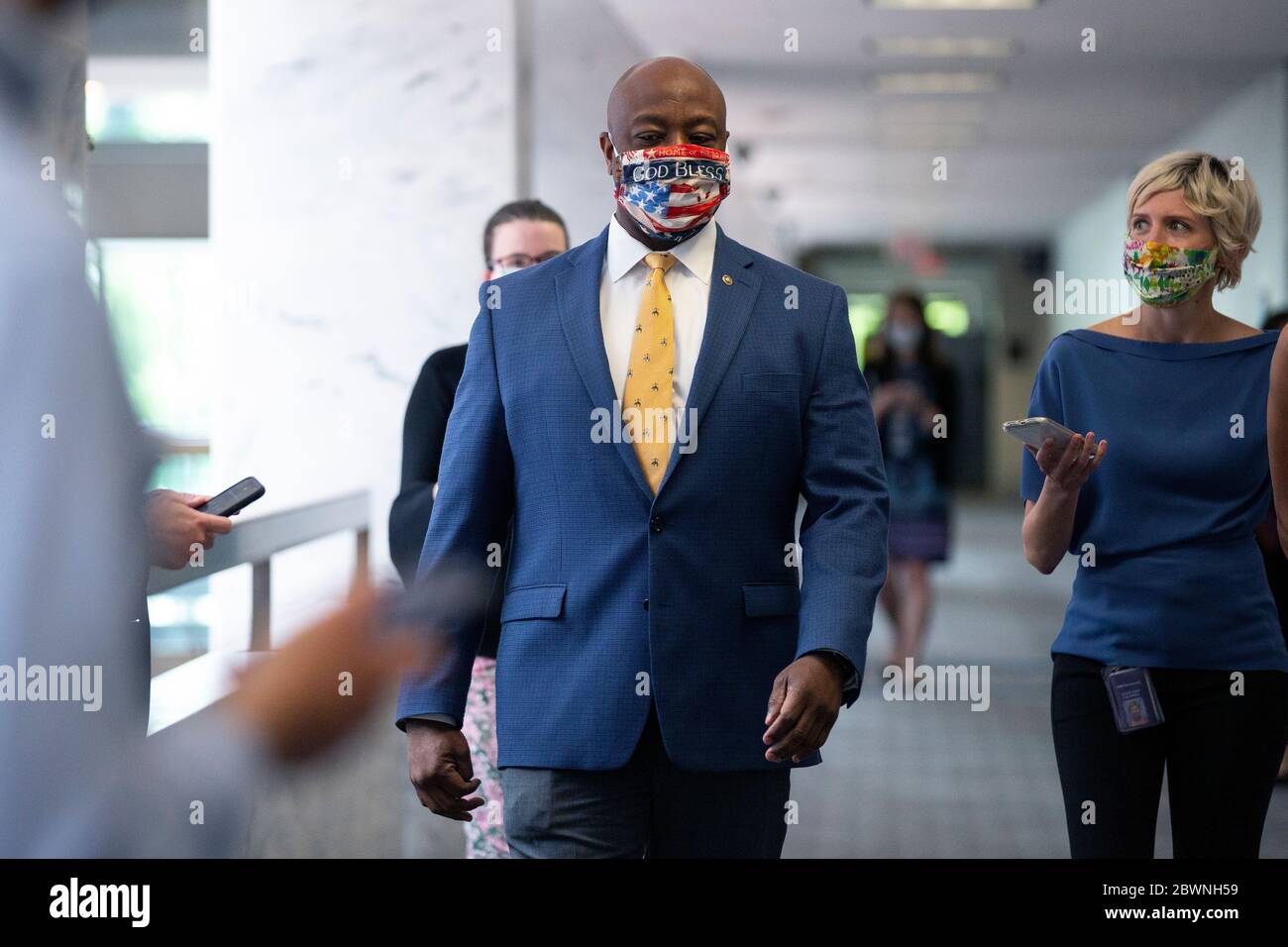 United States Senator Tim Scott (Republican of South Carolina) arrives ...