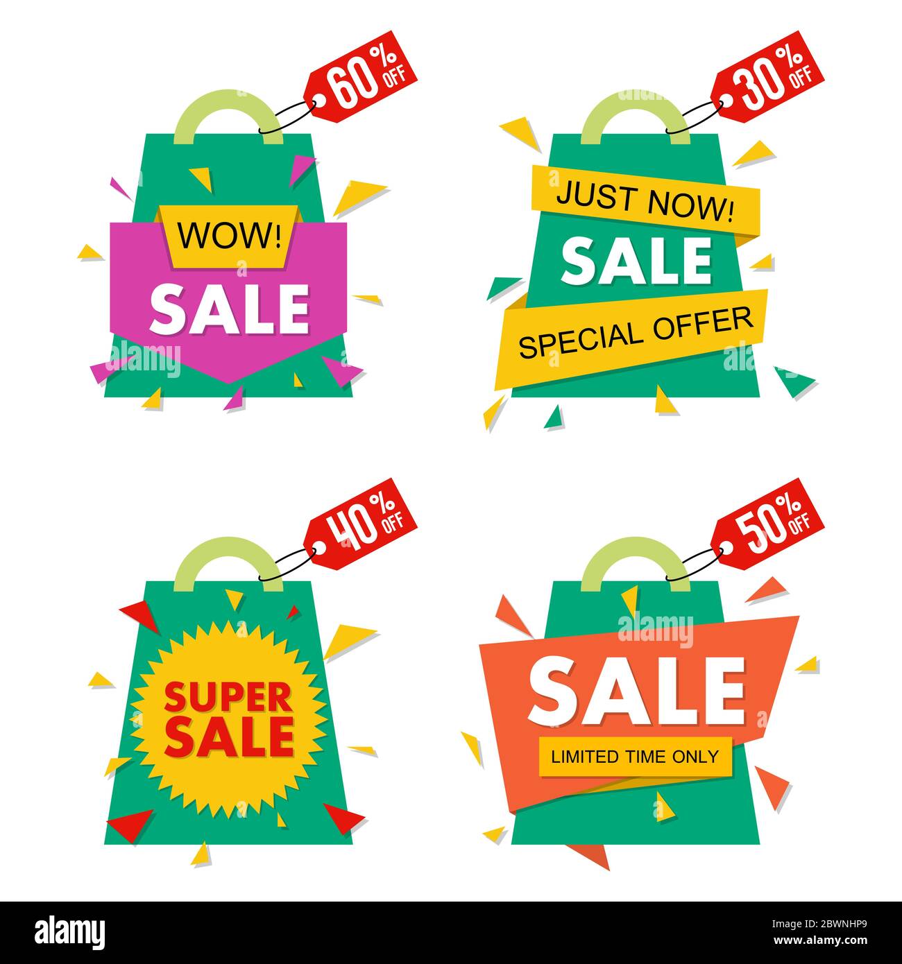 Set origami style sale Cut Out Stock Images & Pictures - Alamy