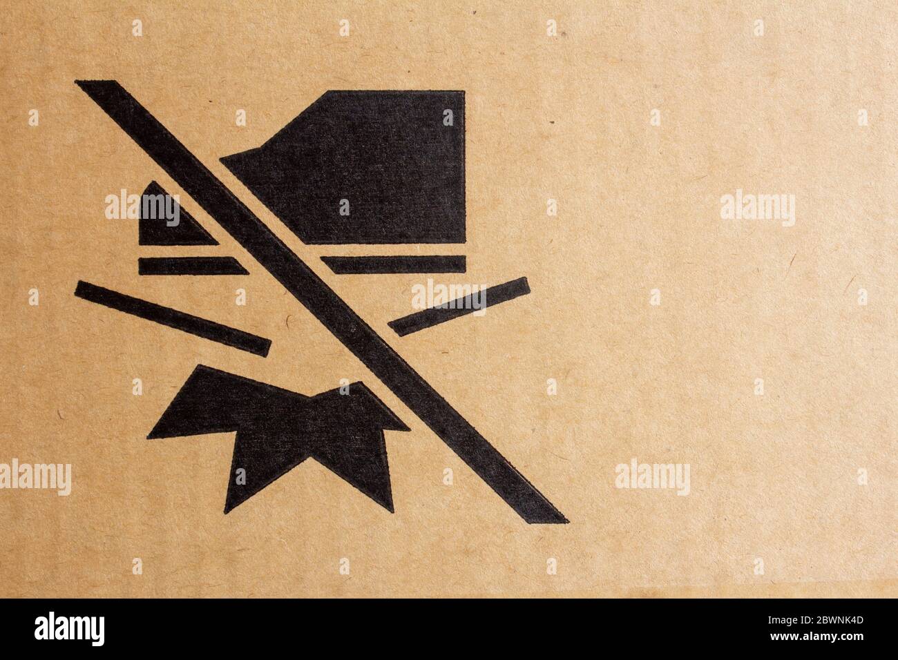 Packaging symbol to indicate do not step over the box to prevent from ...