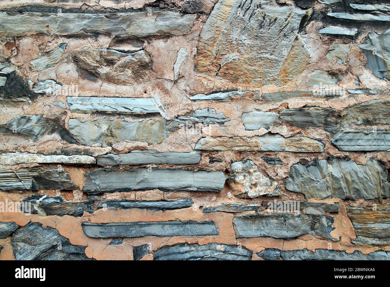 Stone boundary wall texture hi-res stock photography and images - Alamy