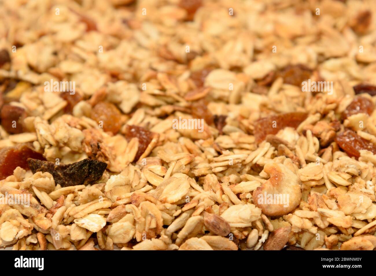 Muesli, cereals, fast, healthy dry breakfast with cereals, nuts and ...