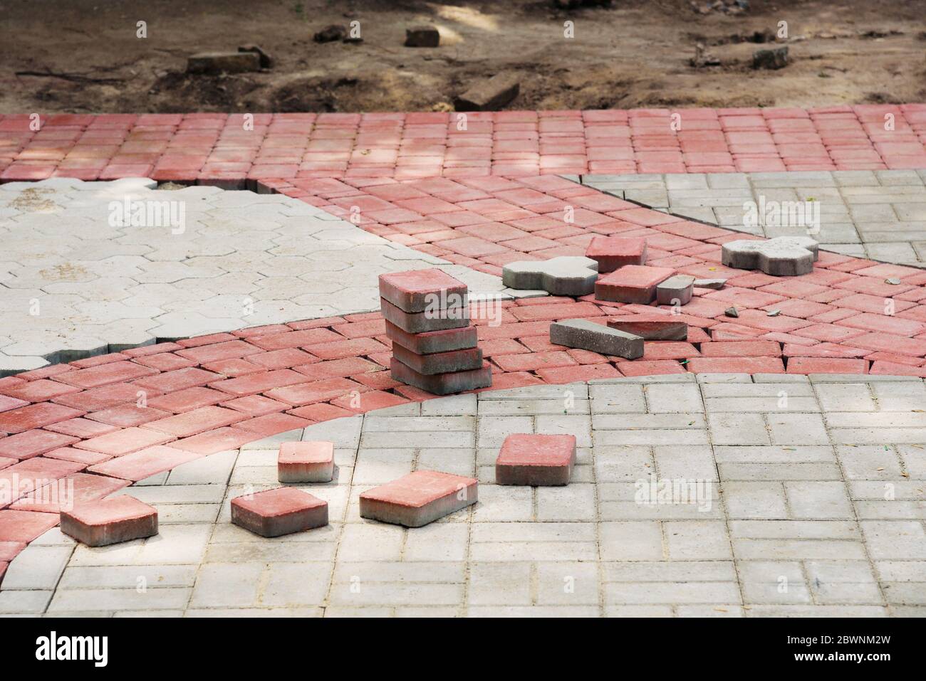 Pavement concrete tiles pallet hi-res stock photography and images - Alamy