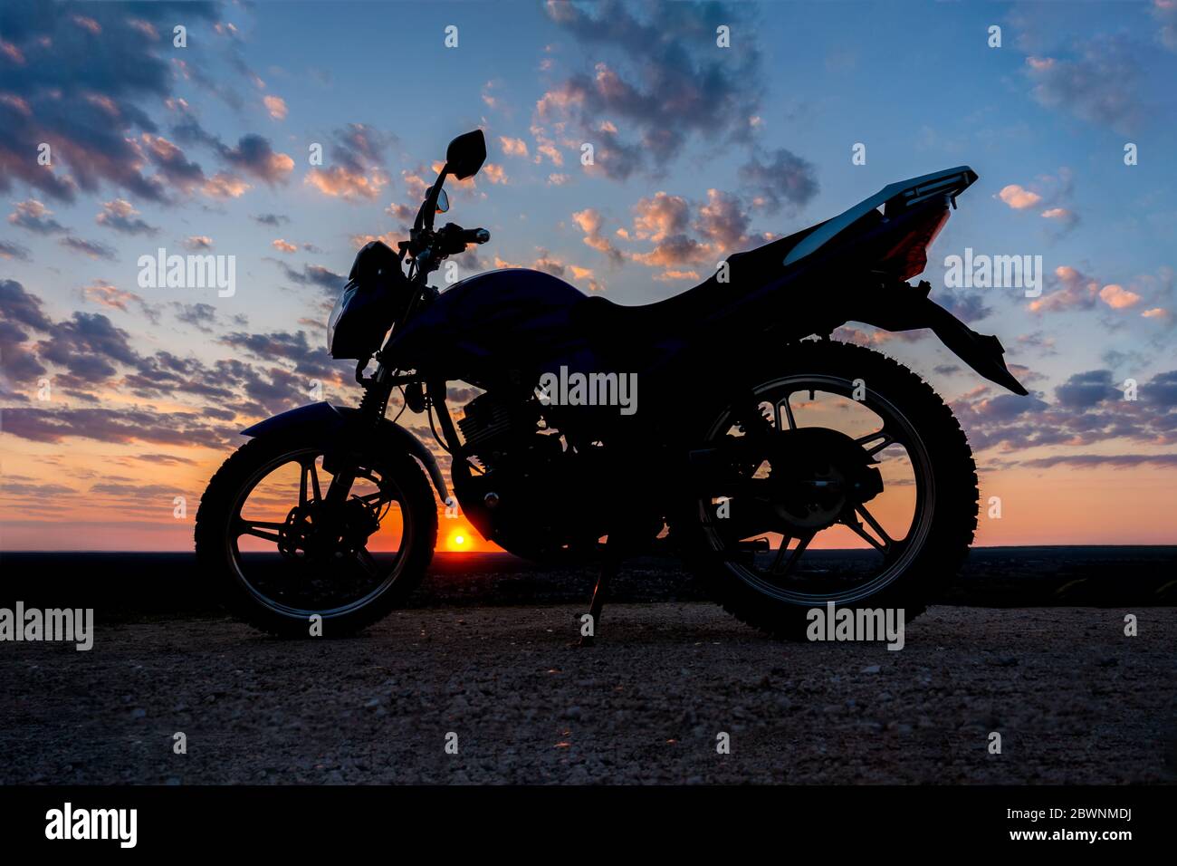 Motorcycle ride sunset hi-res stock photography and images - Alamy