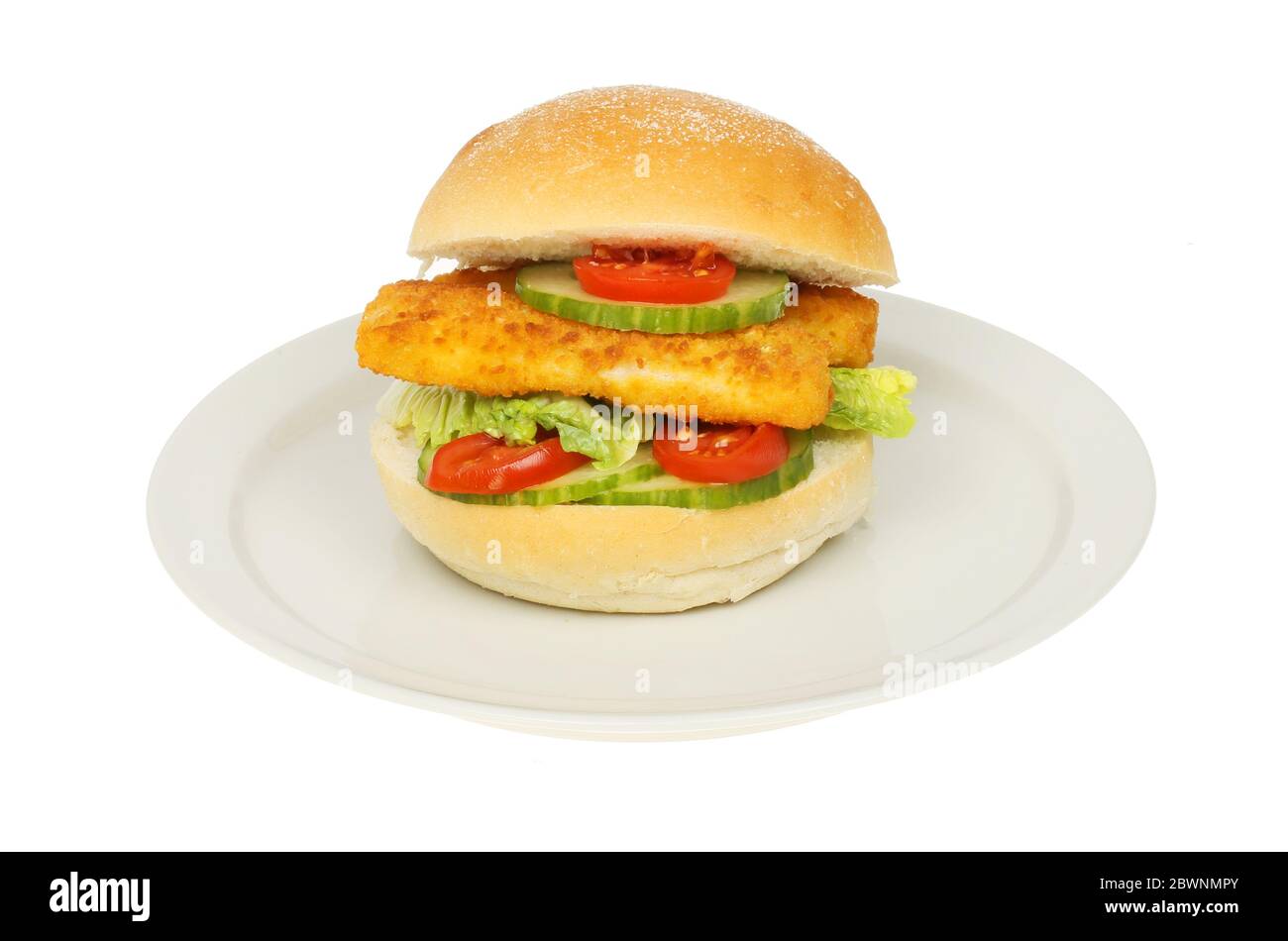 Fish fingers in a bread bun hi-res stock photography and images - Alamy