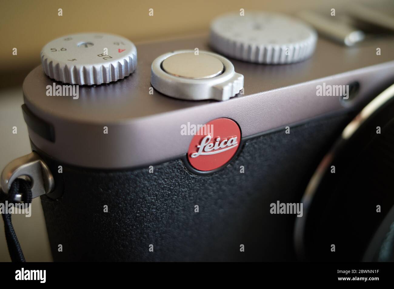 Classic Camera Dials with Leica Red Dot Badge Stock Photo - Alamy