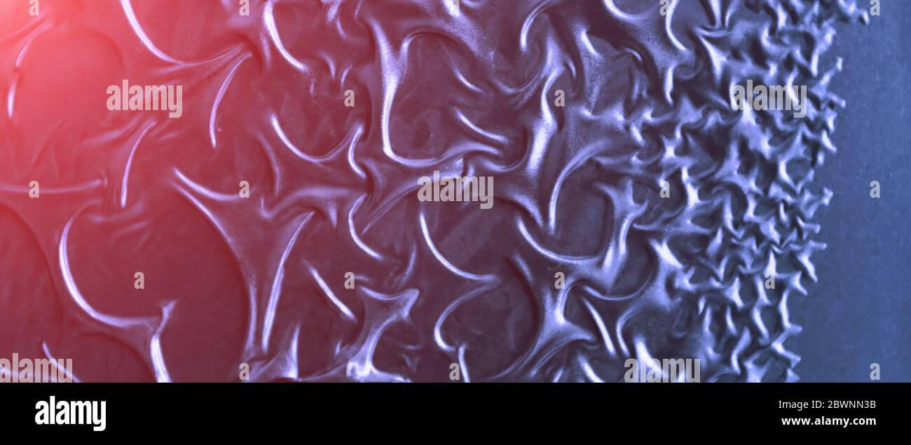 Beautiful dark blue iron pattern. Cracked surface painted in dark blue ...