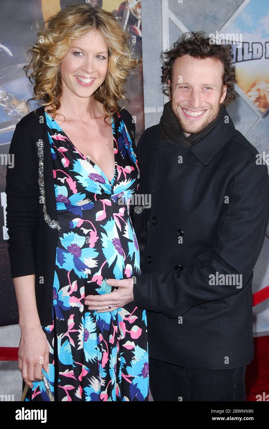 Jenna Elfman and Bodhi Elfman at the World Premiere of "Wild Hogs" held ...