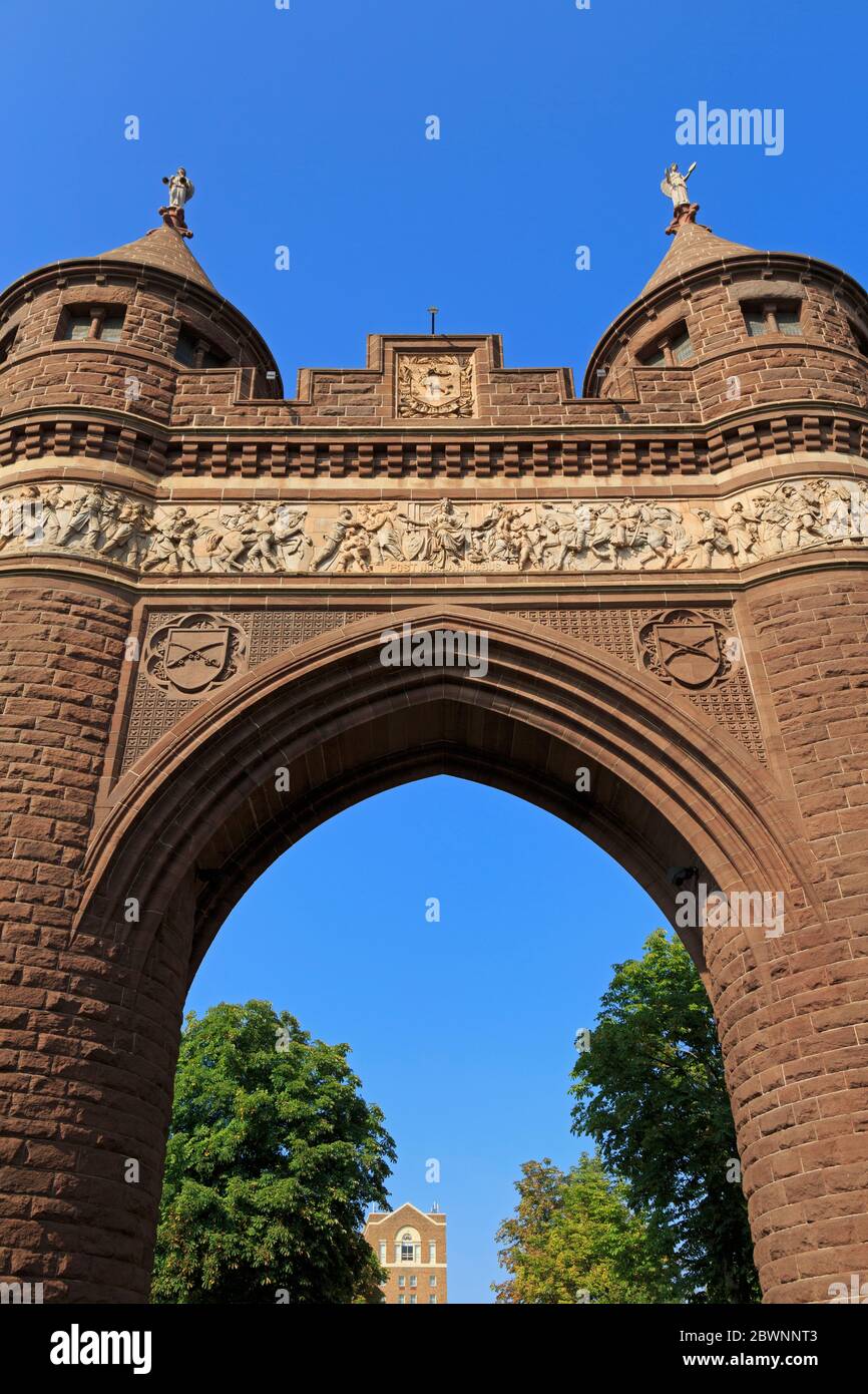 Soldiers & Sailors Memorial Arch, Hartford, Connecticut, USA Stock ...