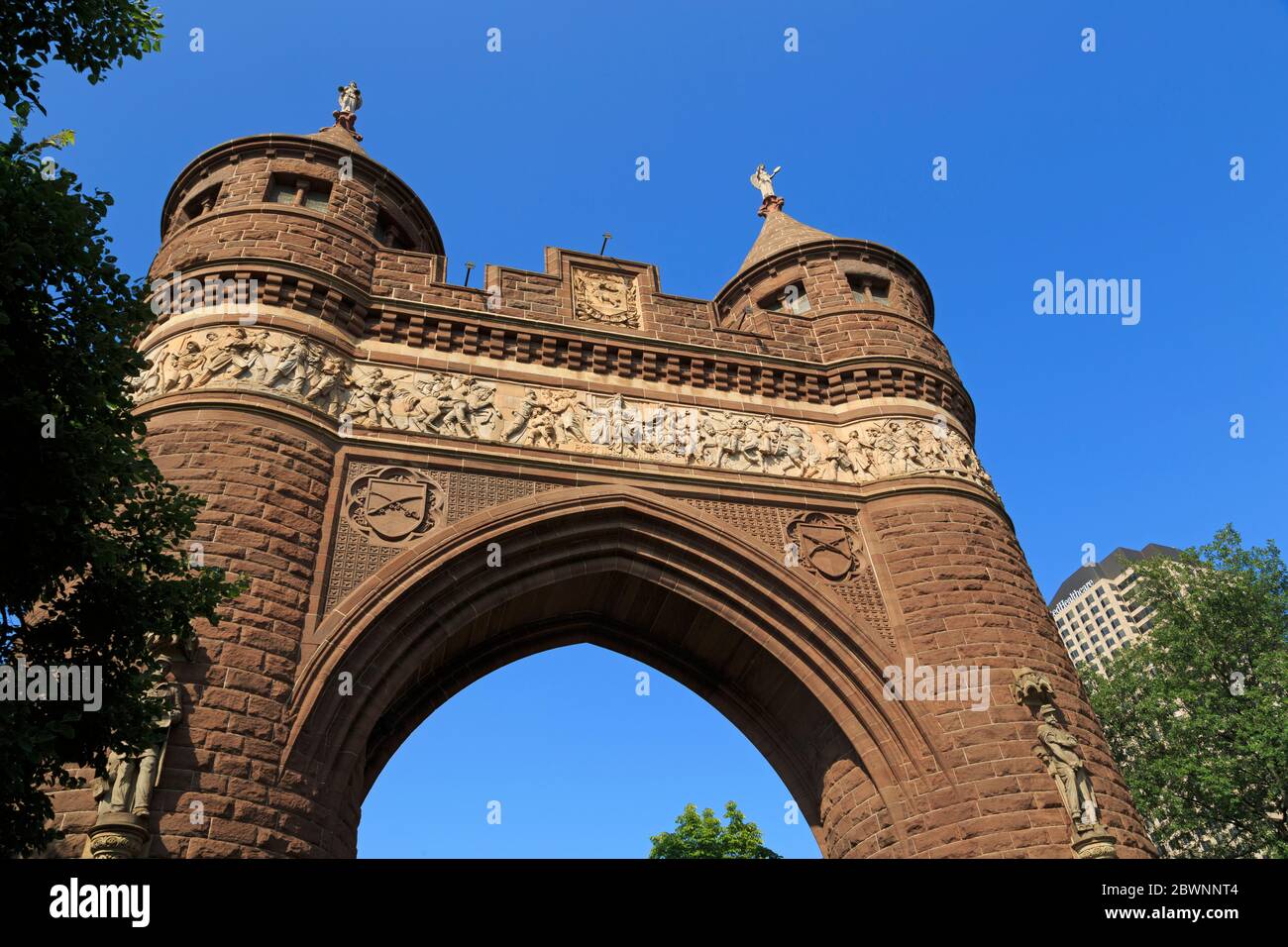 Soldiers & Sailors Memorial Arch, Hartford, Connecticut, USA Stock ...