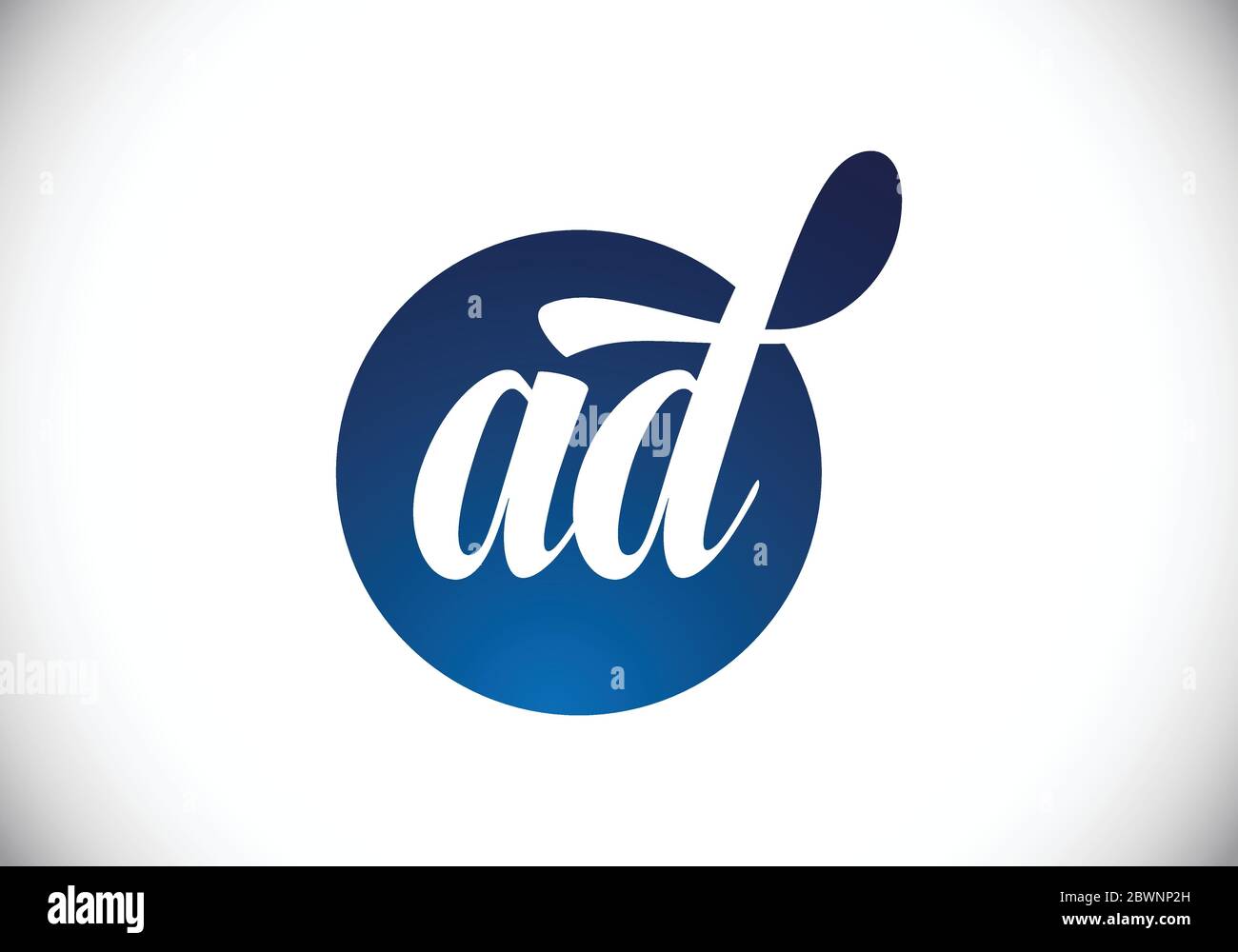 Initial Monogram Letter A D Logo Design Vector Template. AD Letter Logo ...