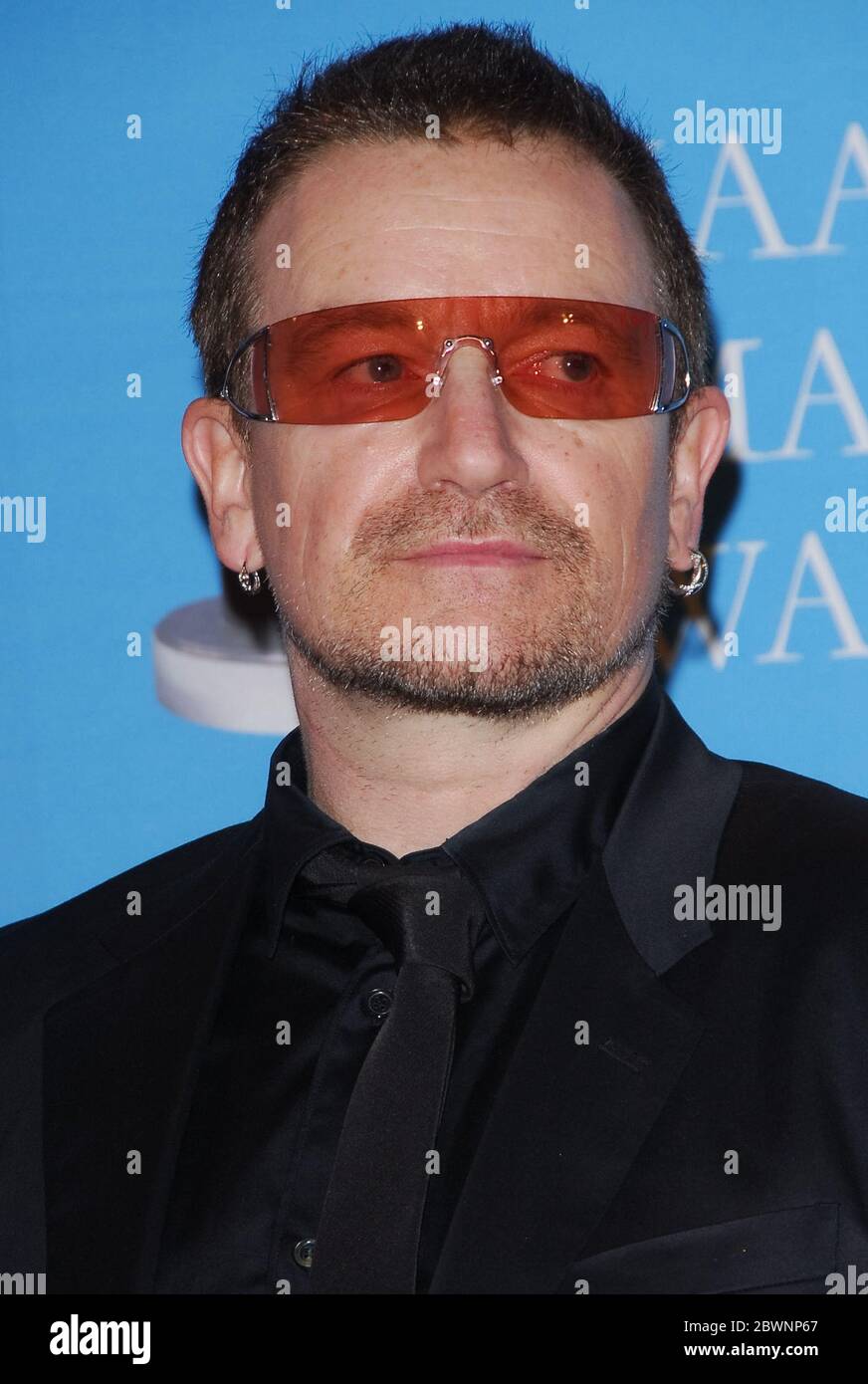 Bono at the 38th Annual NAACP Image Awards - Press Room held at the ...