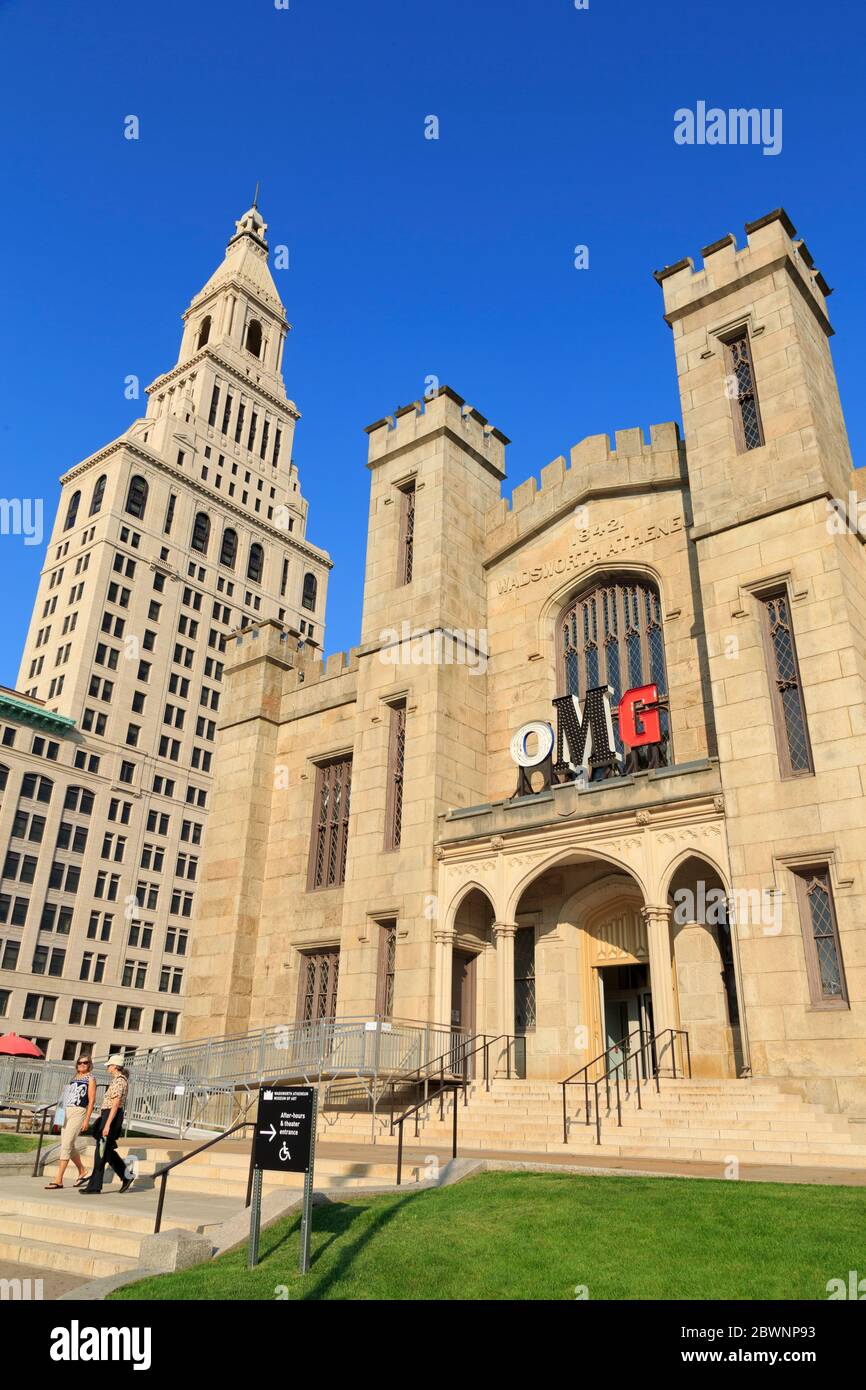 Wadsworth Atheneum Museum of Art, Hartford, Connecticut, USA Stock ...