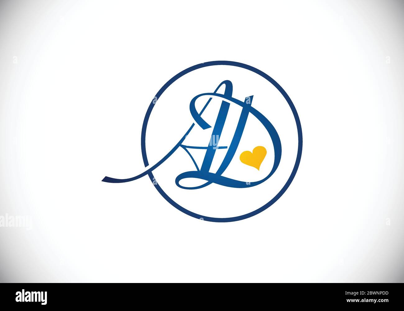 Initial Monogram Letter A D Logo Design Vector Template. AD Letter Logo ...
