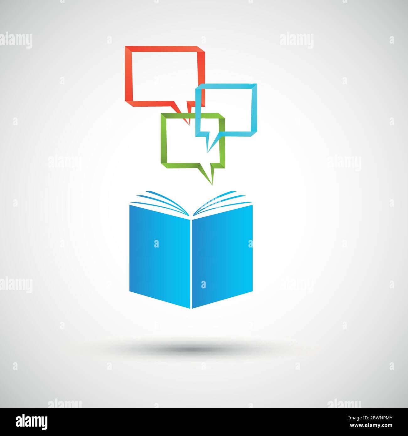 Book white Stock Vector Images - Alamy