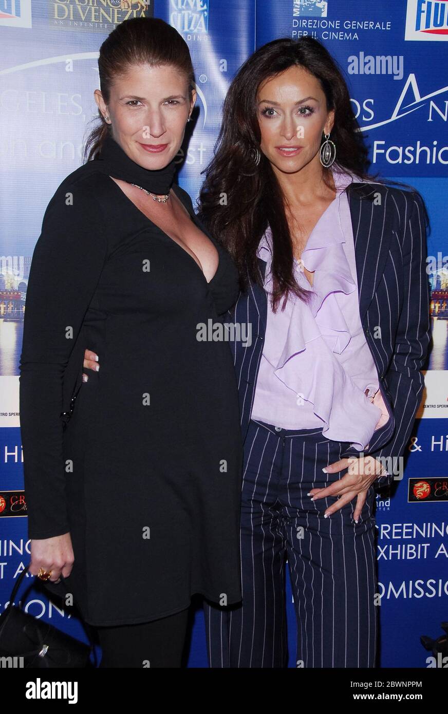 Athena Ashburn and Sofia Milos at the "Los Angeles, Italia" FIlm ...