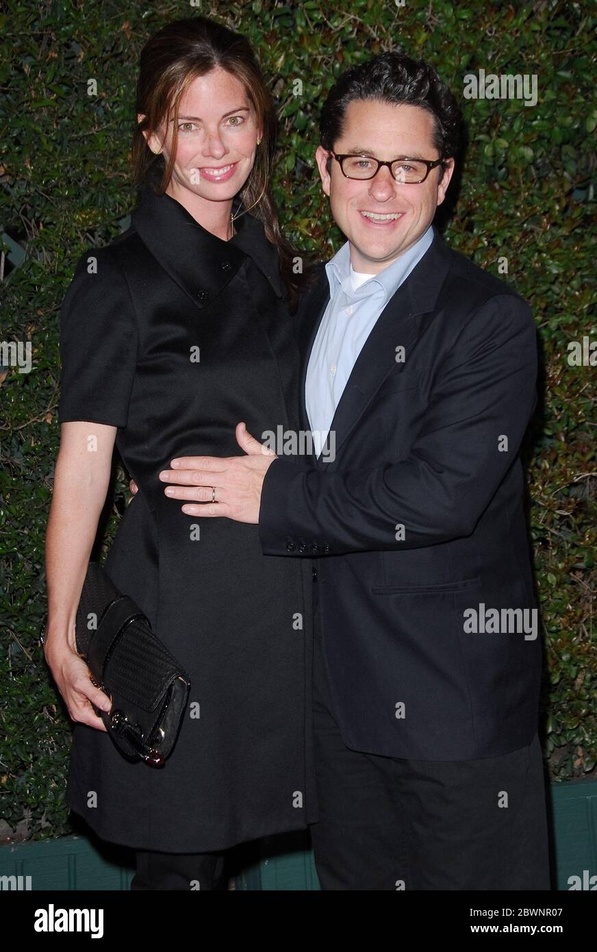 Red carpet retro j j abrams and wife katie mcgrath hi-res stock ...