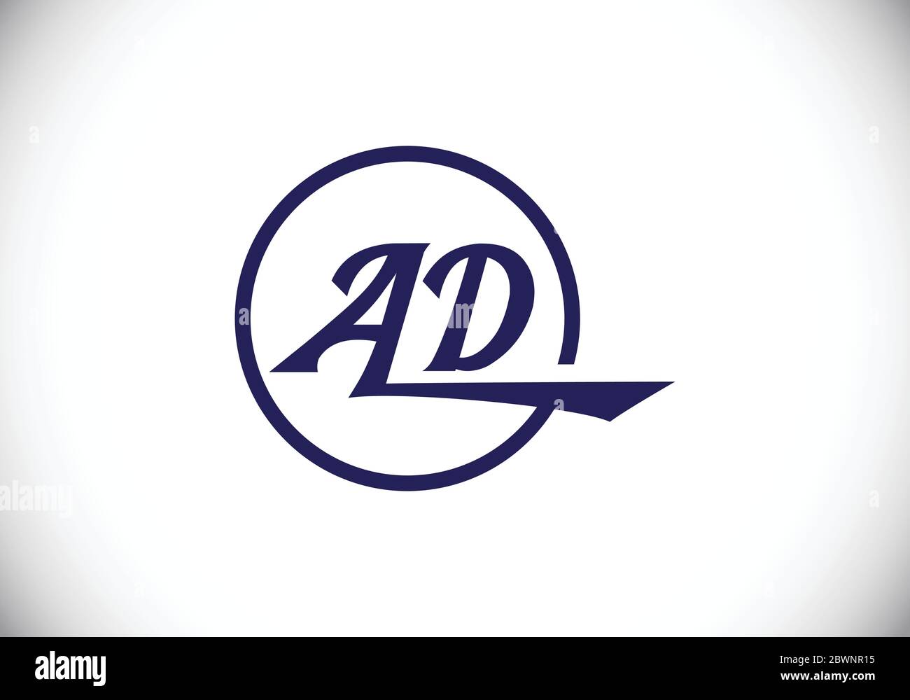 Initial Monogram Letter A D Logo Design Vector Template. AD Letter Logo ...