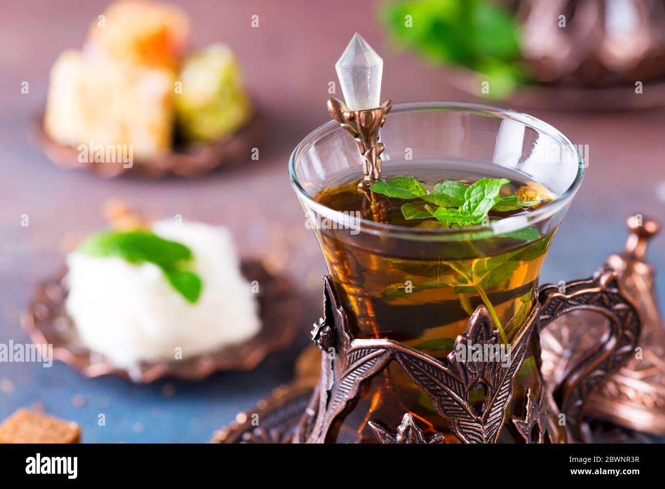 Traditional metal mint tea pot hi-res stock photography and images - Alamy