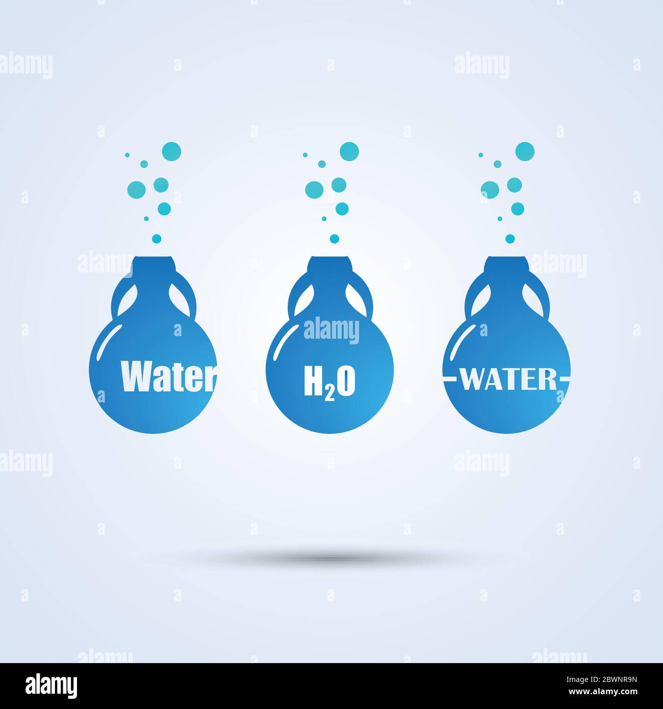 Old white blue empty Stock Vector Images - Alamy