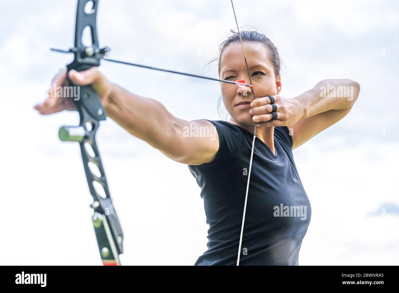 Woman bow hi-res stock photography and images - Alamy