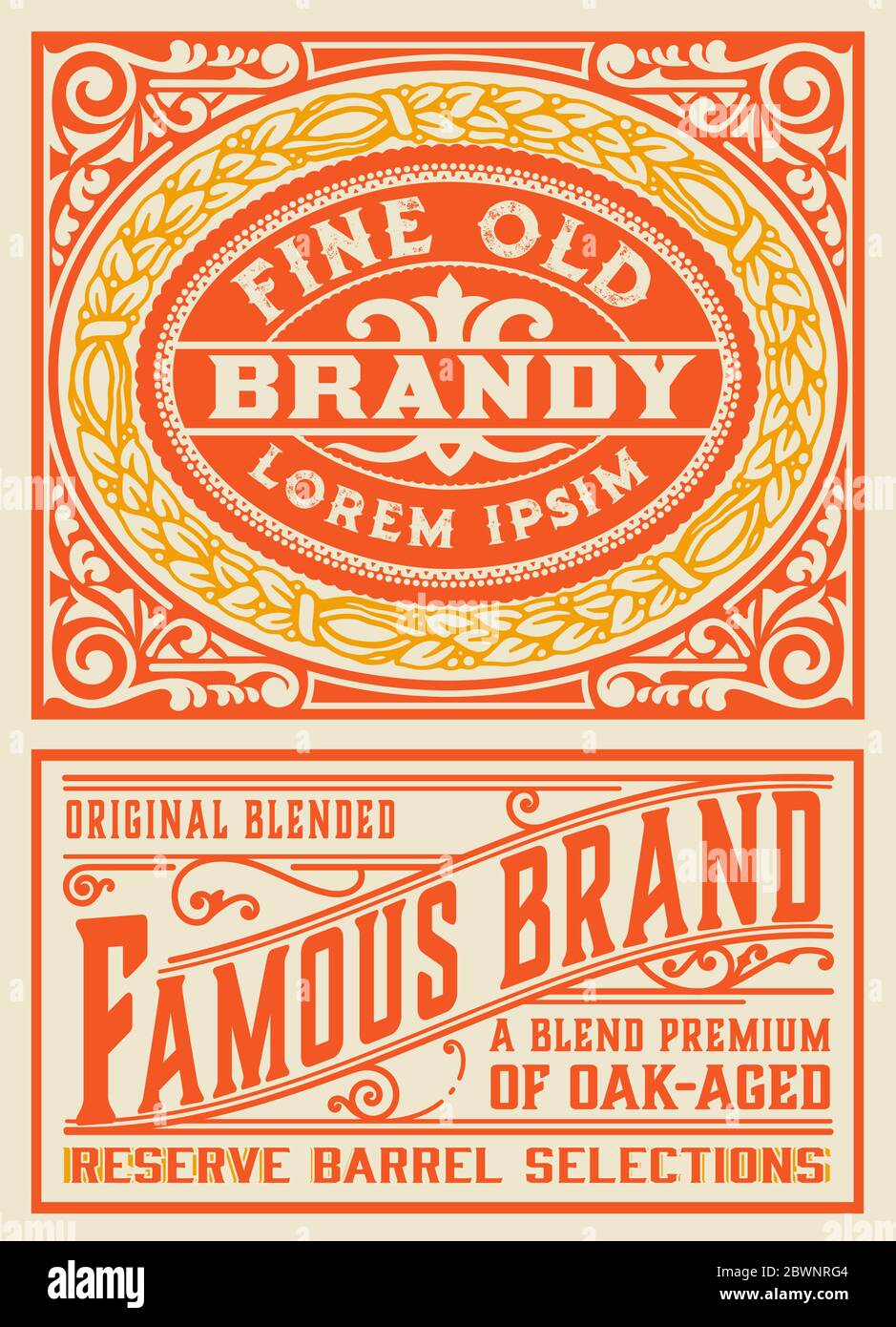 Vintage Label for packig. Vector layered Stock Vector Image & Art - Alamy