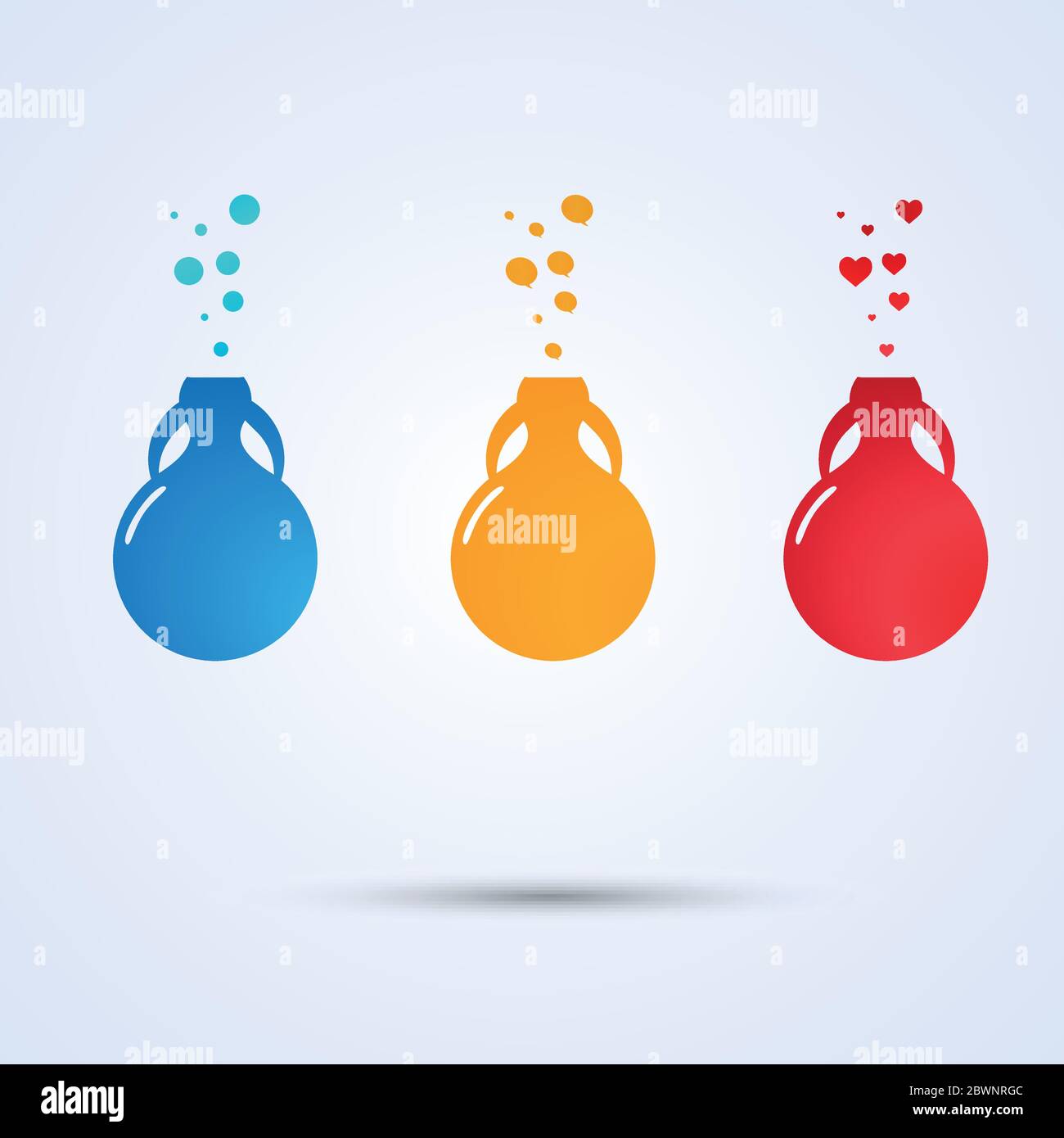 Three jugs white background. Vector illustration Stock Vector Image ...