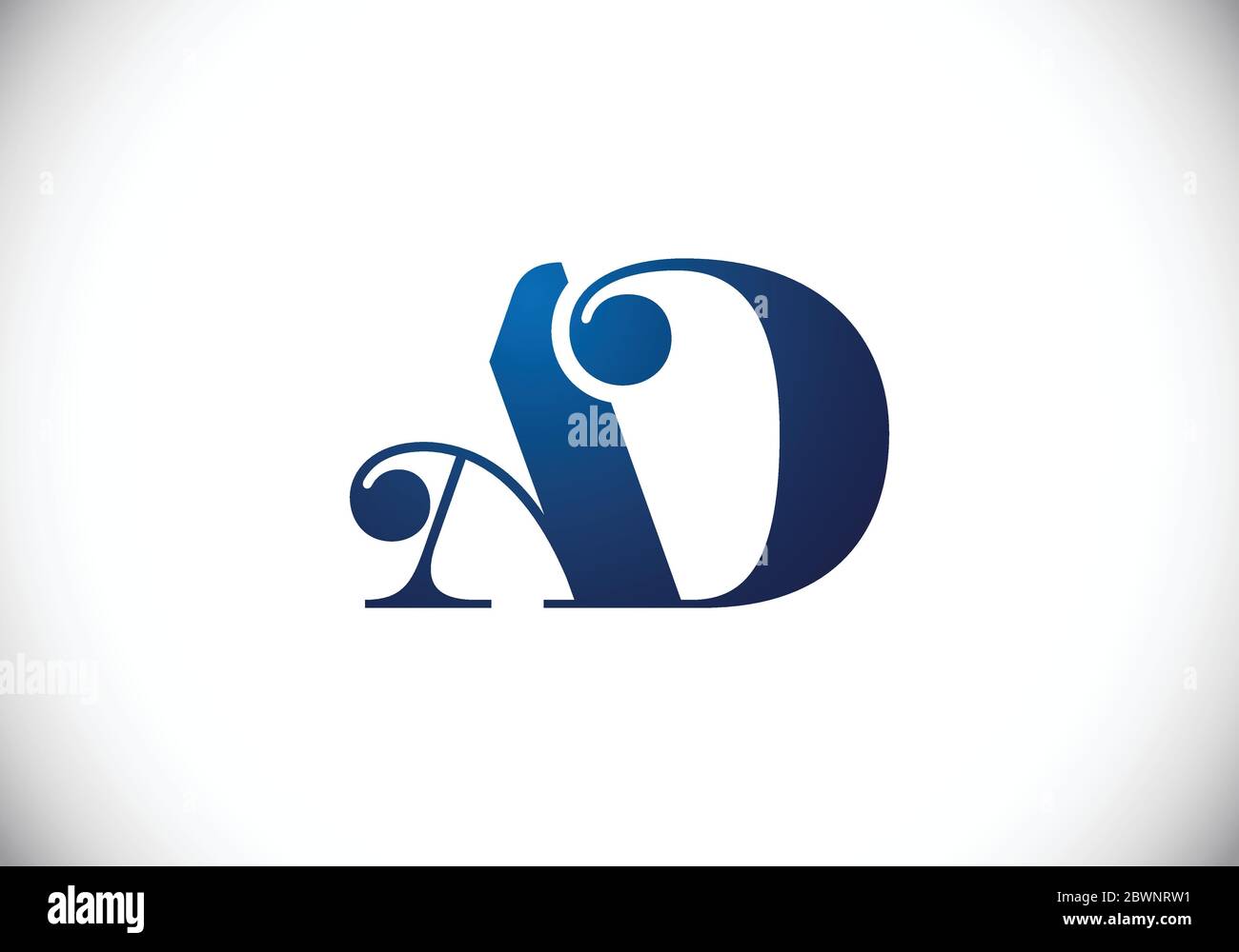 Initial Monogram Letter A D Logo Design Vector Template. AD Letter Logo ...