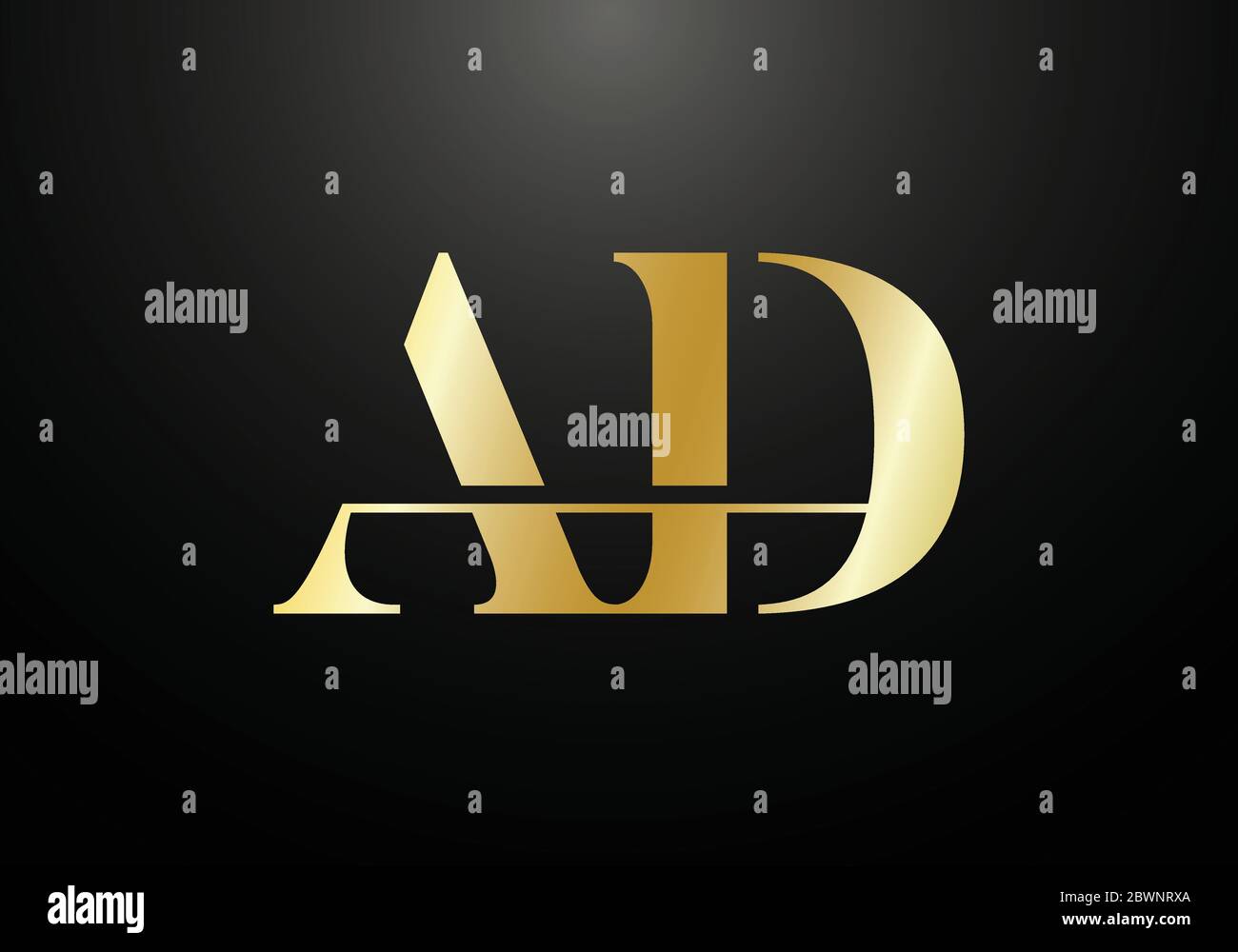 Initial Monogram Letter A D Logo Design Vector Template. AD Letter Logo ...