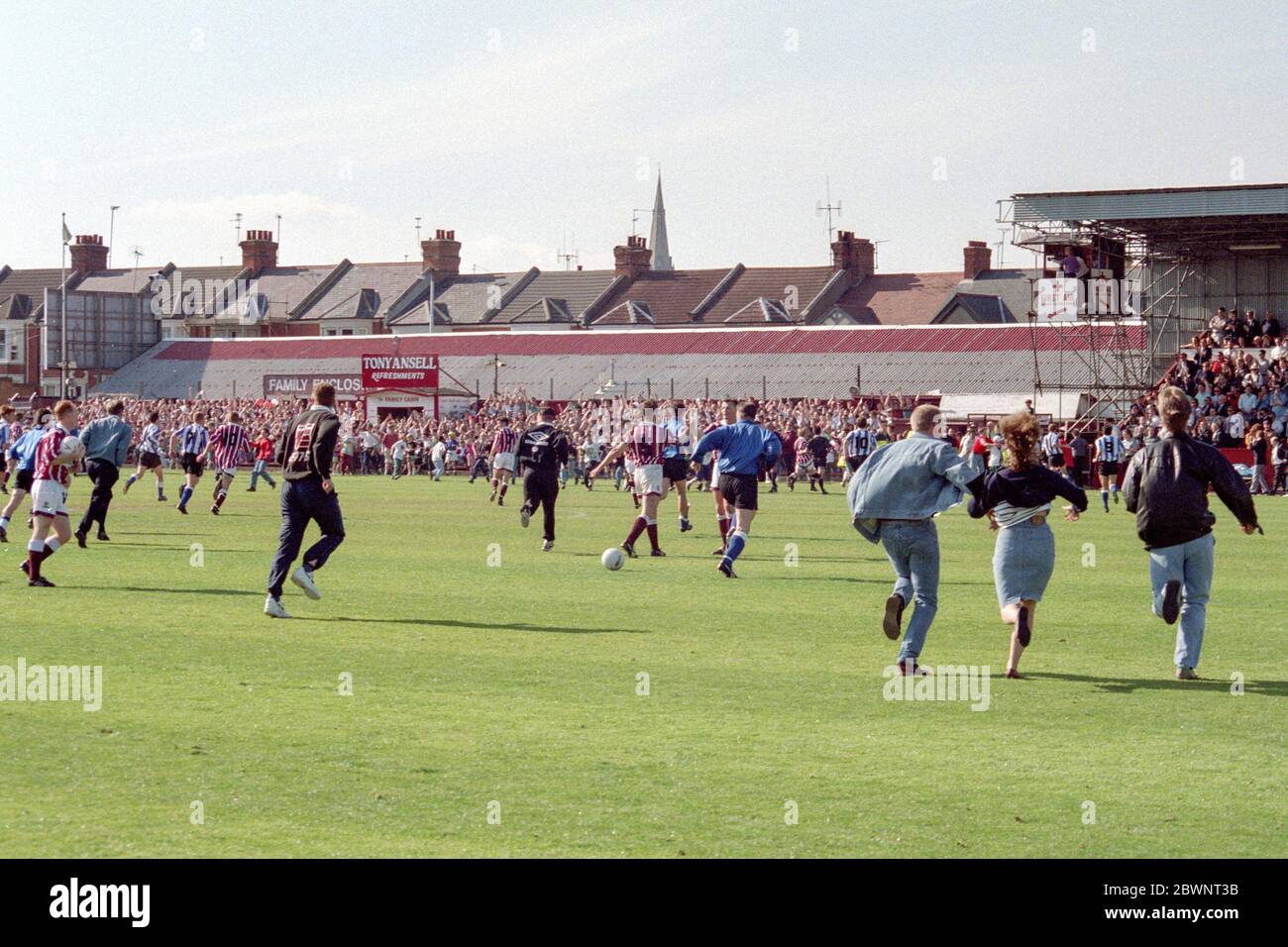The last official football match at the County Ground, Northampton on ...