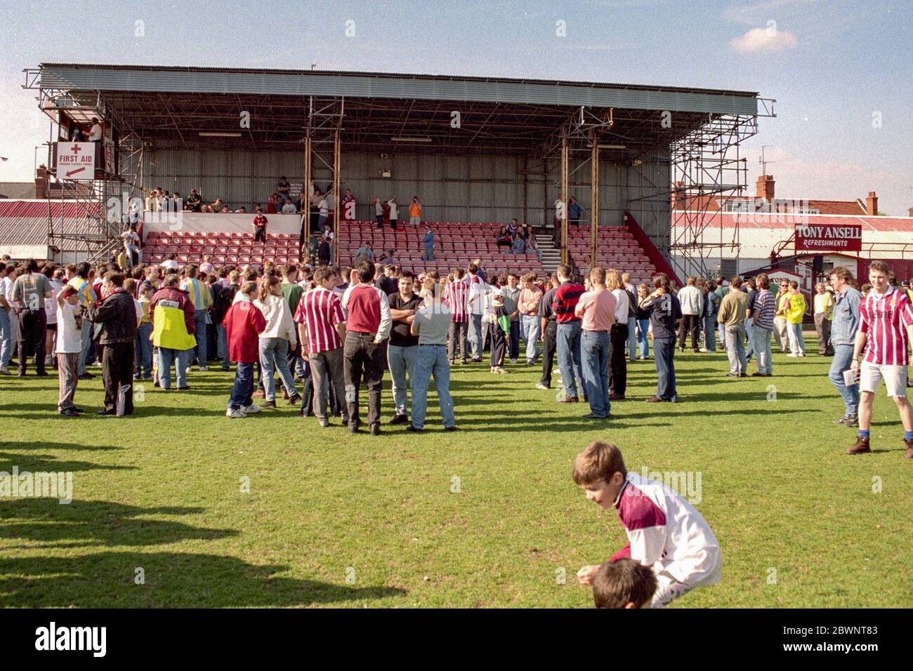 The last official football match at the County Ground, Northampton on ...