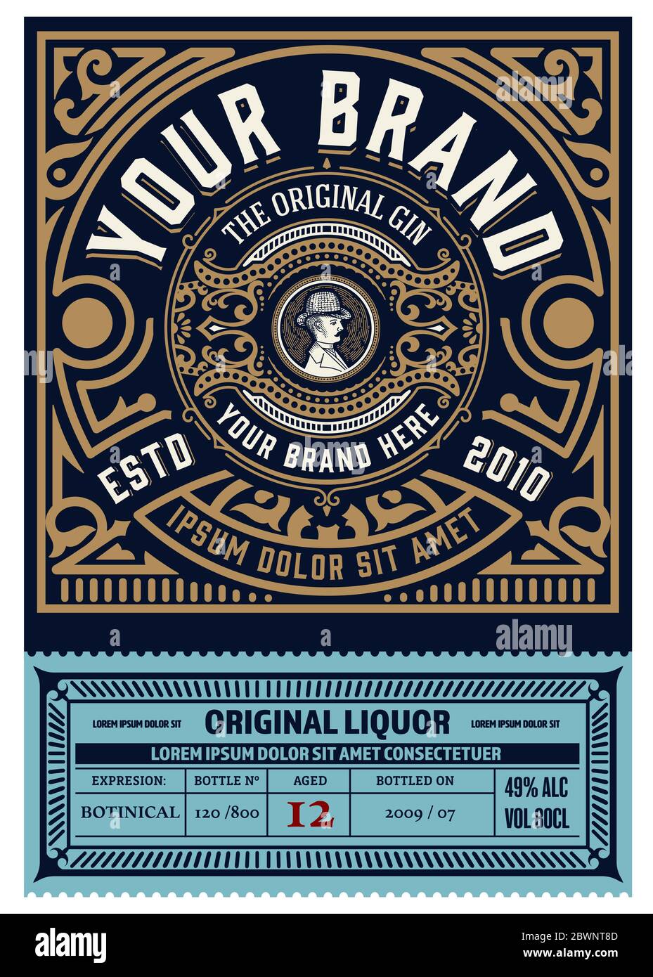 Old label design for Whiskey and Wine label, Restaurant banner, Beer ...