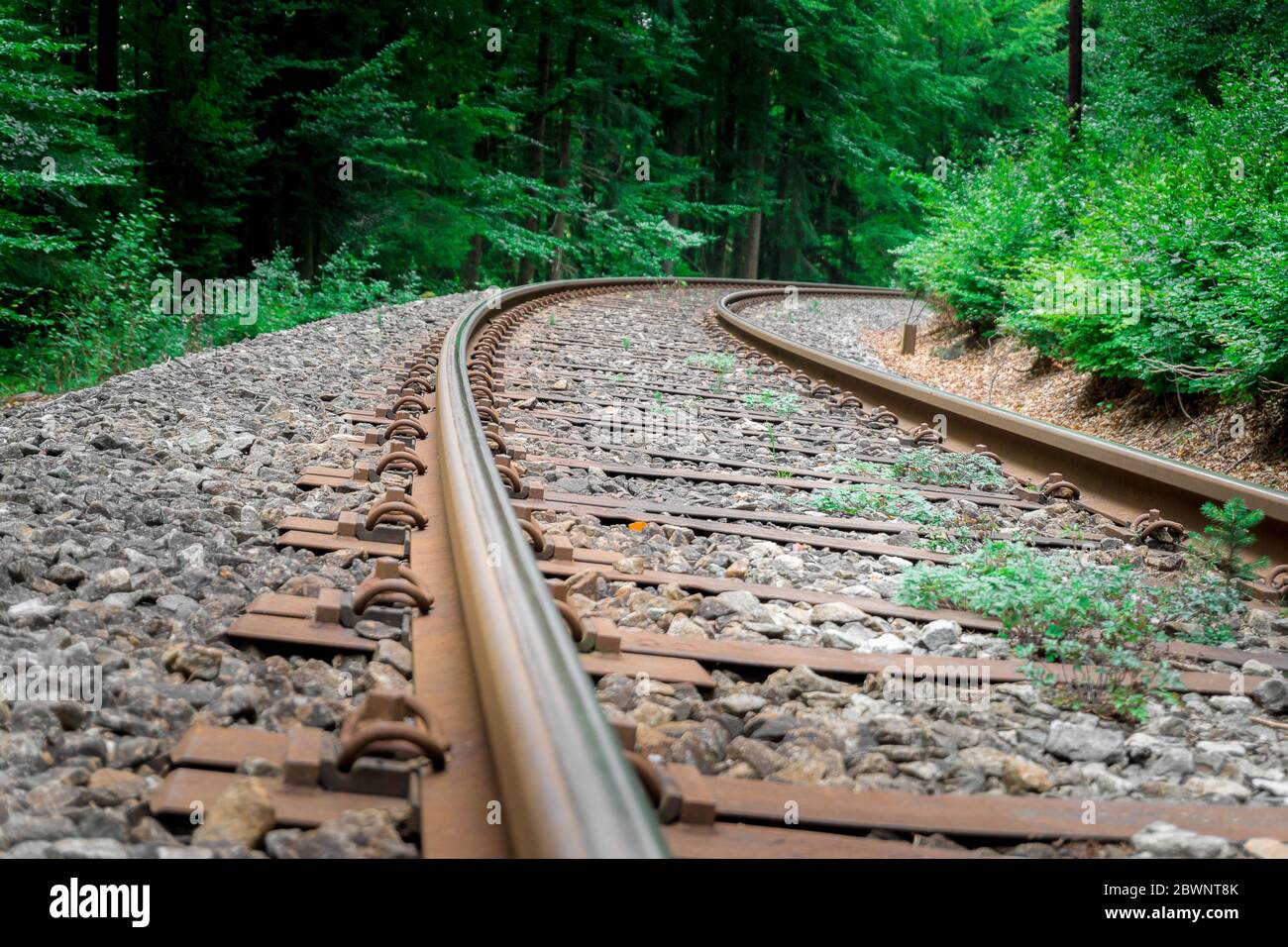 Curvy train tracks hi-res stock photography and images - Alamy