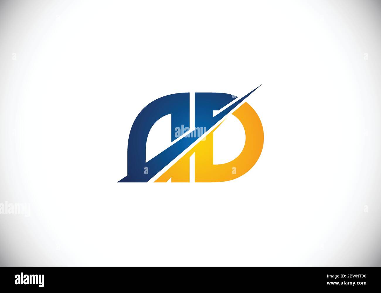 Initial Monogram Letter A D Logo Design Vector Template. AD Letter Logo ...