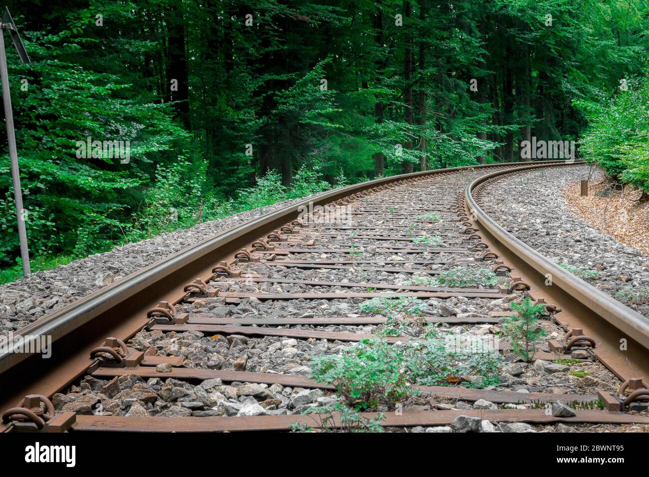 Curvy train tracks hi-res stock photography and images - Alamy