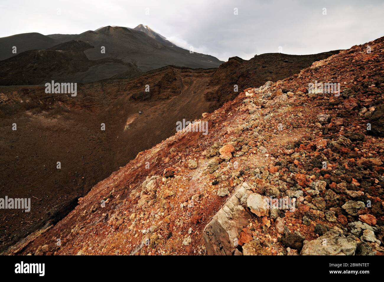 Volcanic rock on Mount Etna in Sicily, Italy Stock Photo - Alamy