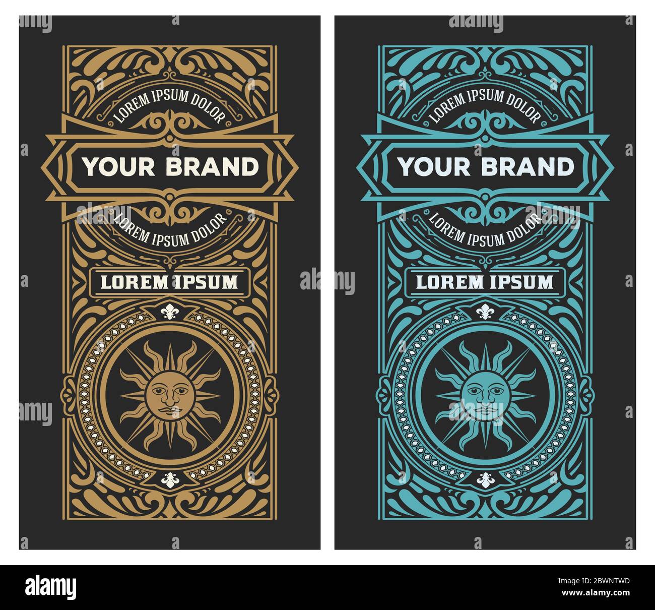 Old label design for Whiskey and Wine label, Restaurant banner, Beer ...