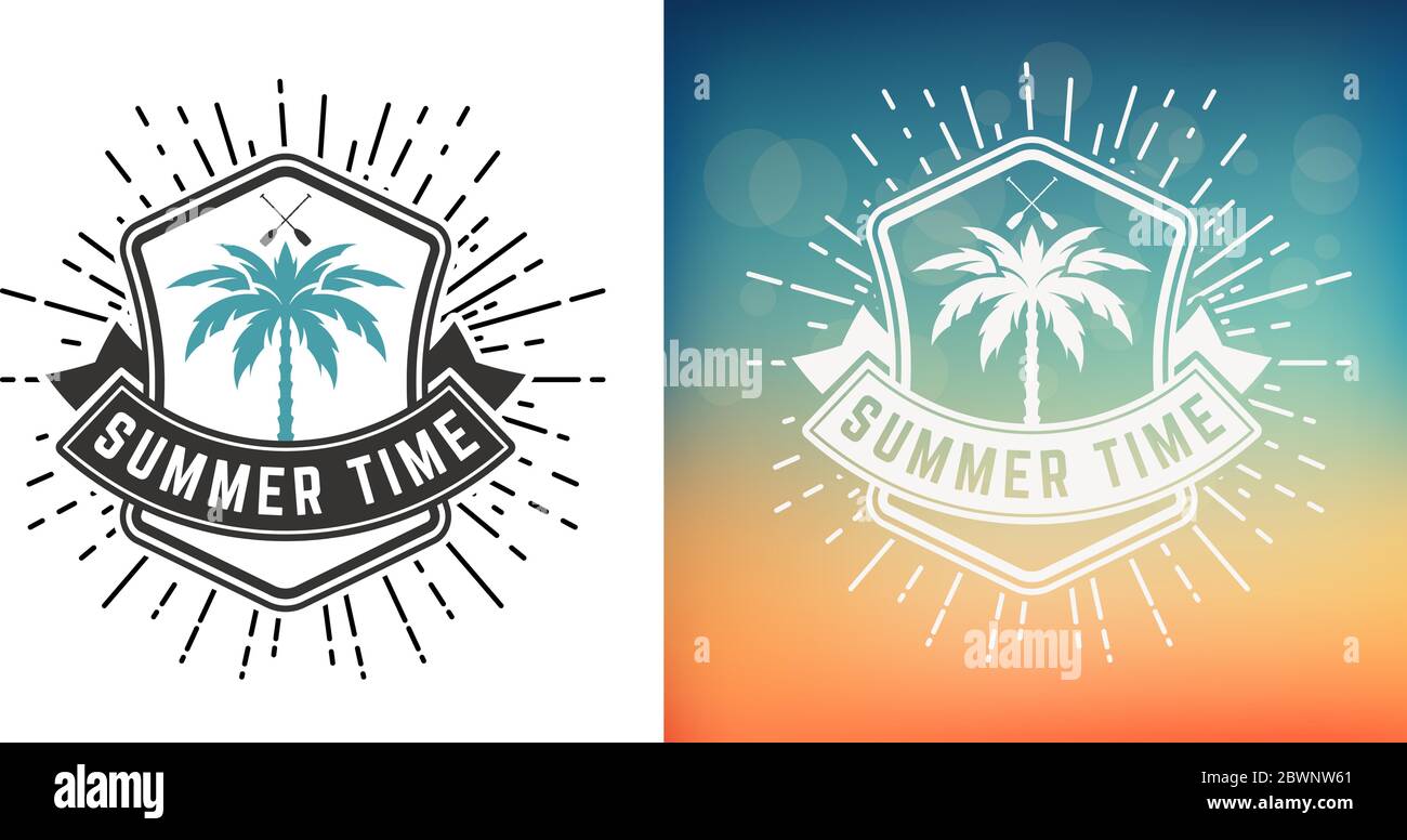 Vintage palm Stock Vector Images - Alamy