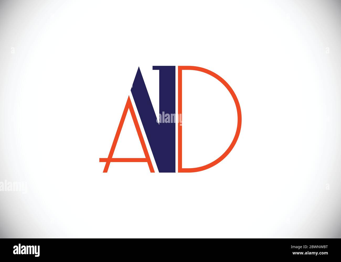 Initial Monogram Letter A D Logo Design Vector Template. AD Letter Logo ...