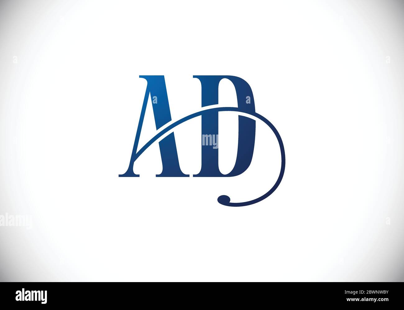 Initial Monogram Letter A D Logo Design Vector Template. AD Letter Logo ...